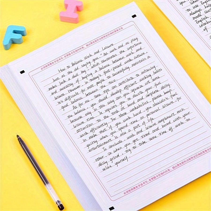 30 Sheets A4 Double Sided English Writing Paper For Writing Practice ...