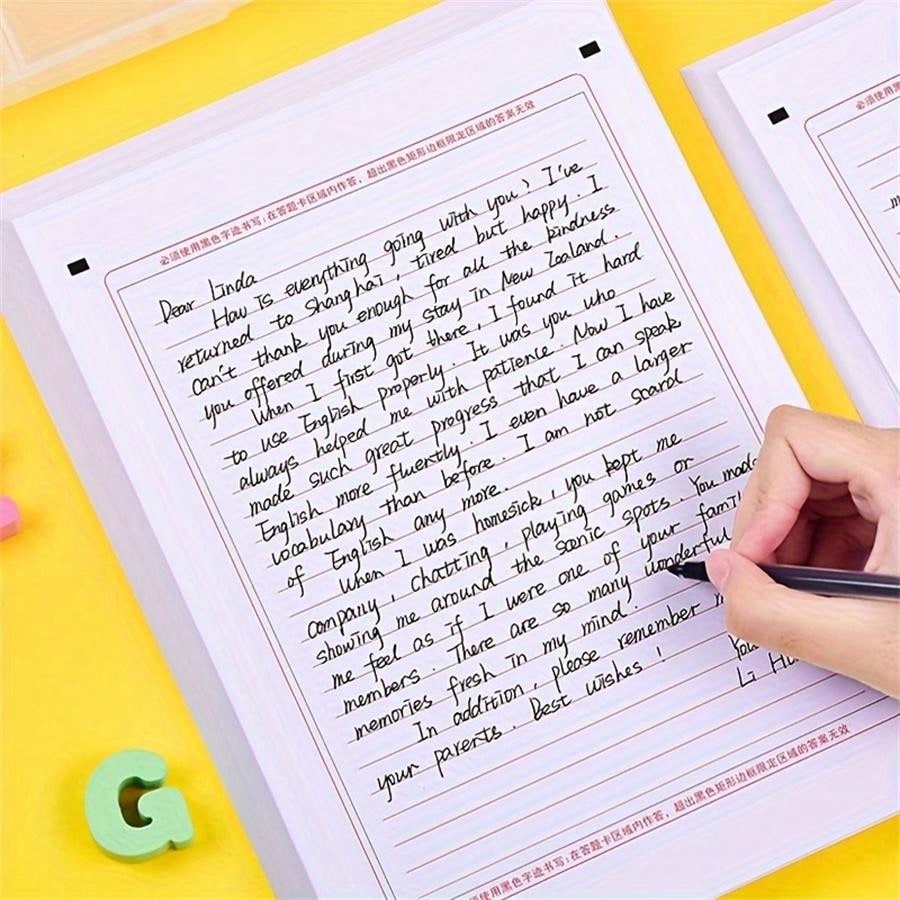 30 Sheets A4 Double Sided English Writing Paper For Writing Practice ...