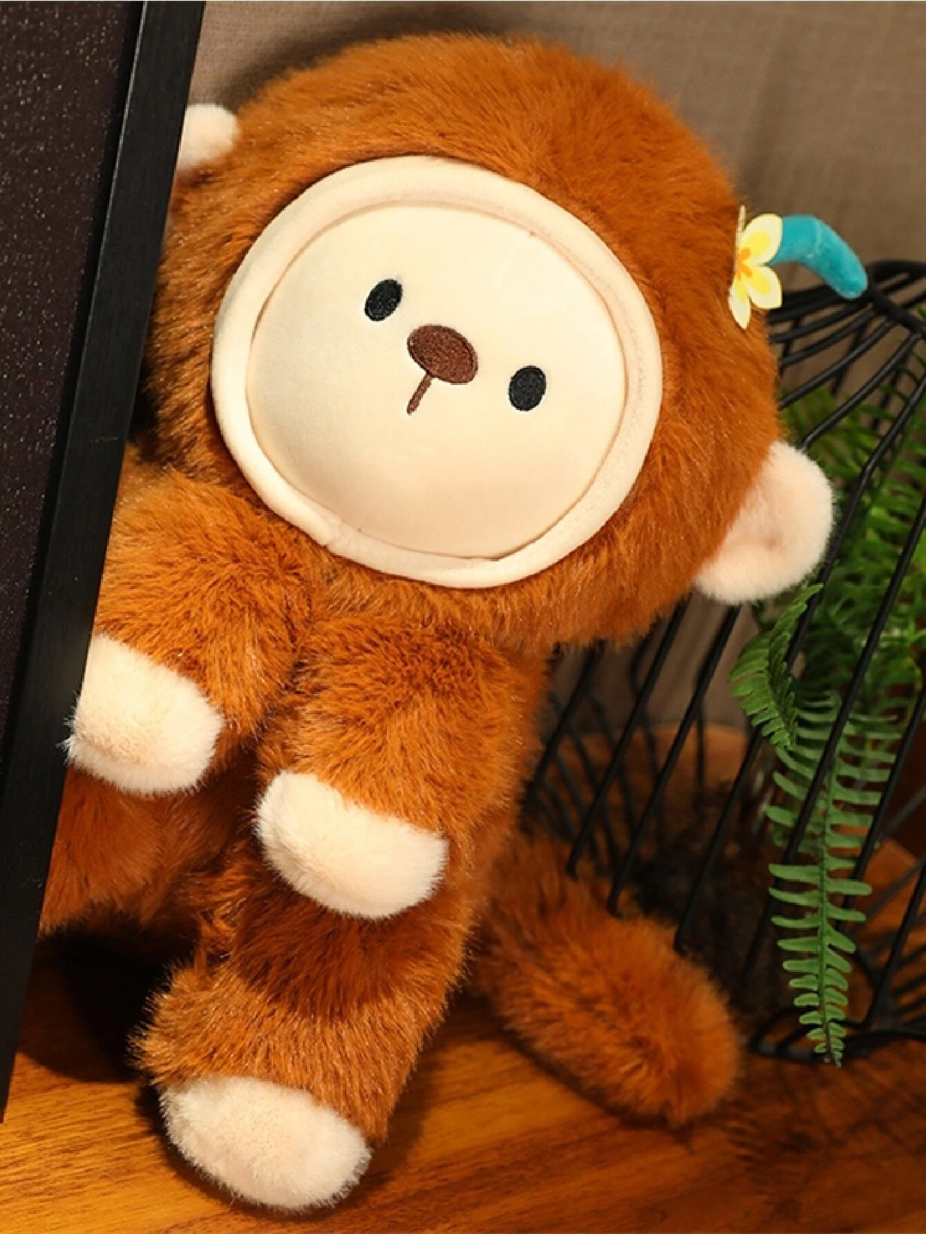 Face-Changing Monkey Stuffed Animal Plush Funny Monkey Toy One Toy Two ...