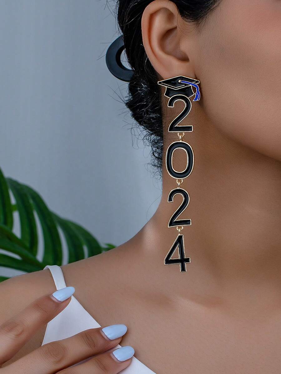 A Pair Of Metal Dripping Numbers 2024 Lunar New Year Suitable For ...