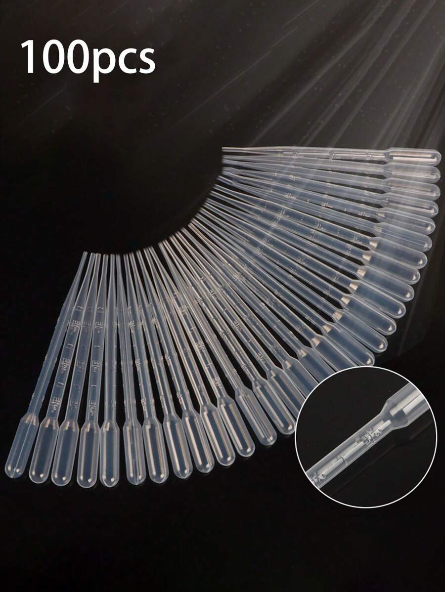Plastic Transfer Pipettes, 100pcs Disposable Essential Oil Droppers ...