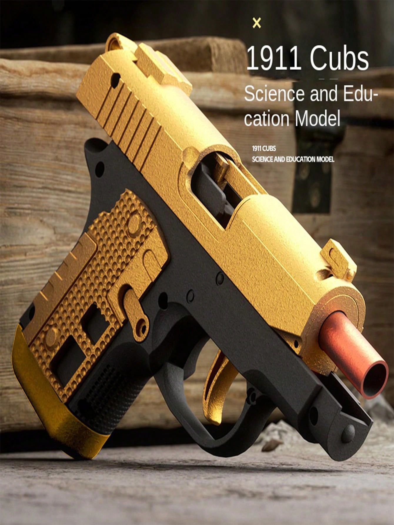 1 Pièce Pistolet Jouet De Poche Avec Éjection Continue Et Bouchon D'éjection 1911 Blowback ...