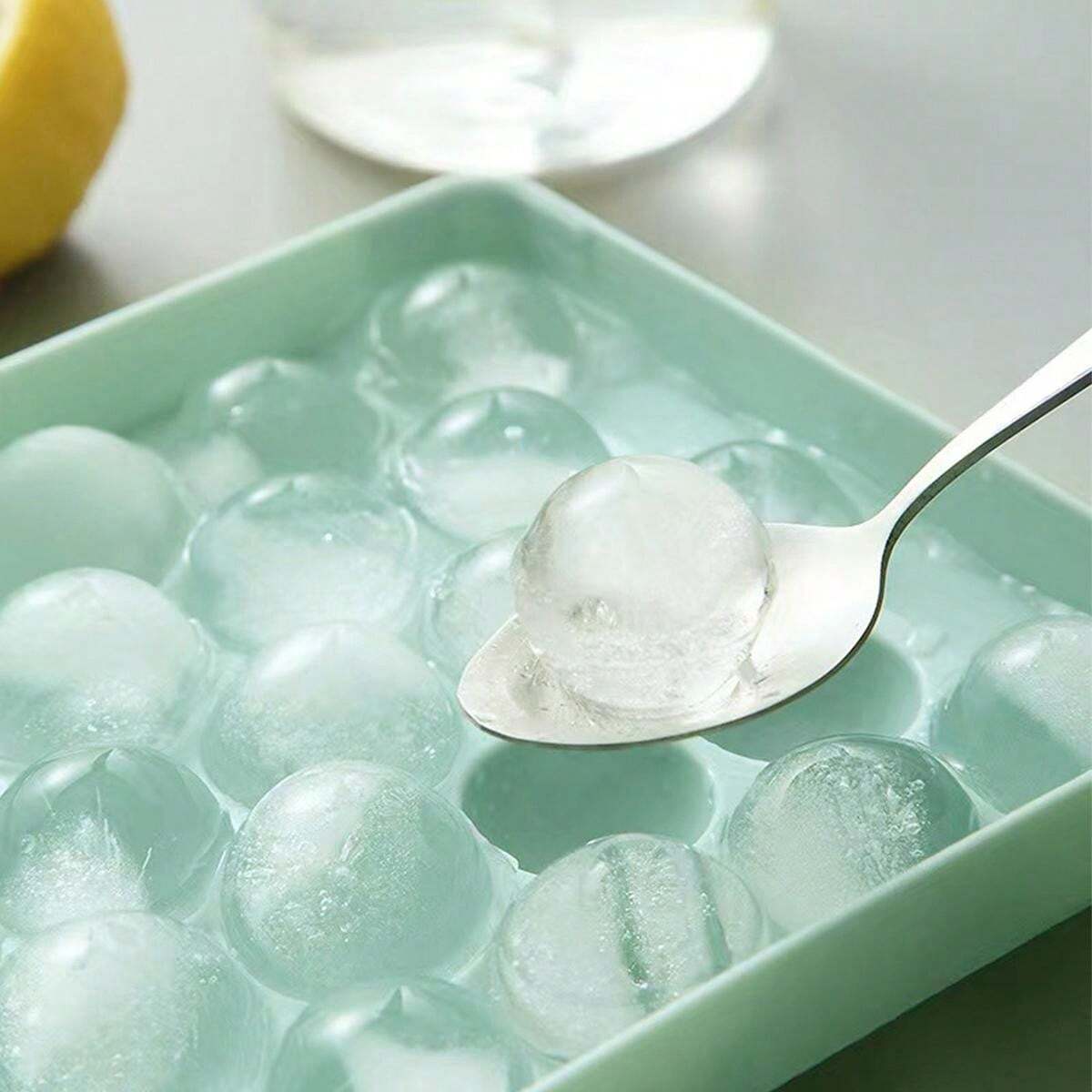 1pc Sphere Ice Cube Tray, Round Ice Ball Mold With Cover, Fridge Ice ...