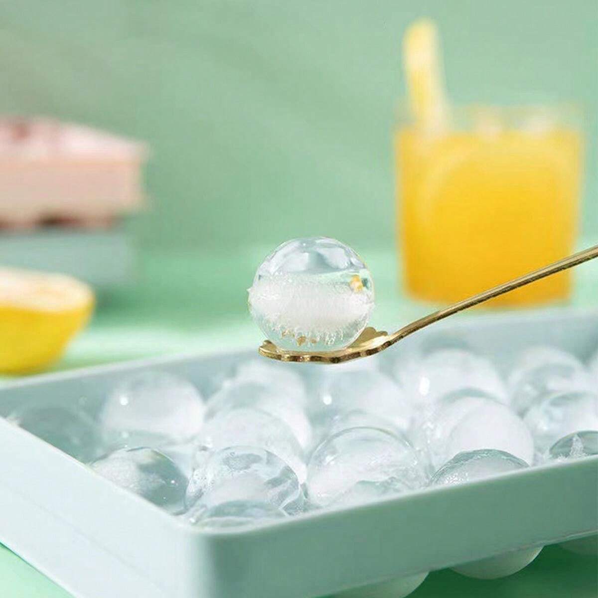 1pc Sphere Ice Cube Tray, Round Ice Ball Mold With Cover, Fridge Ice ...