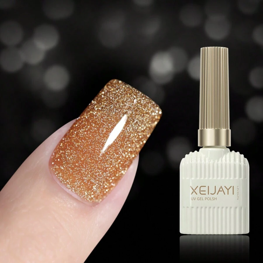 XEIJAYI XEIJAYI 1pc 15ml Maillard Diamonds Gel Nail Polish With The Holographic Glitter Diamond ...