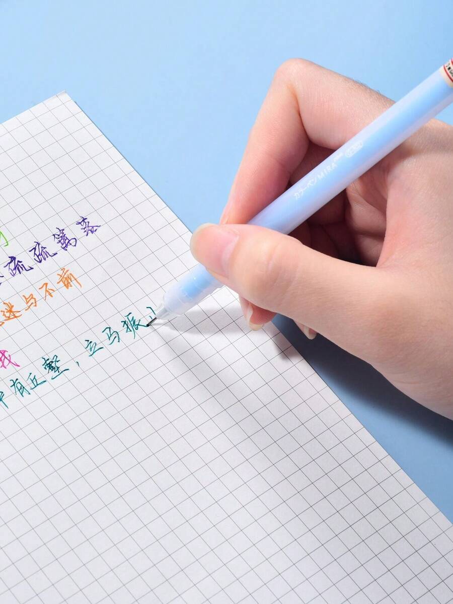 12 Mixed Neutral Pens, Simple Portable Pens For Office, Student ...