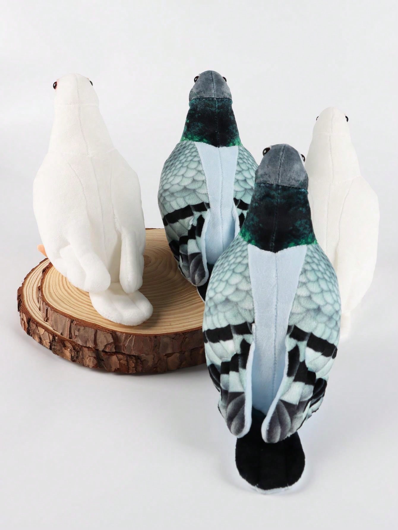 8.66in Simulation Pigeon Plush Toy Cute Pigeon Doll Soft Bird Stuffed ...