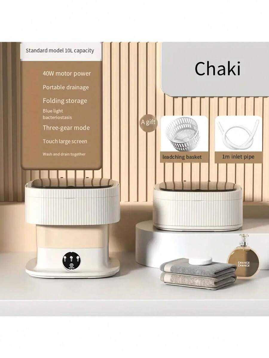 Cross-Border One-Plug 10l Foldable Portable Mini Automatic Washing ...
