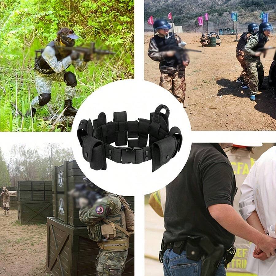 10 In 1 Police Utility Belt Security Guard Duty Belt Versatile Modular ...