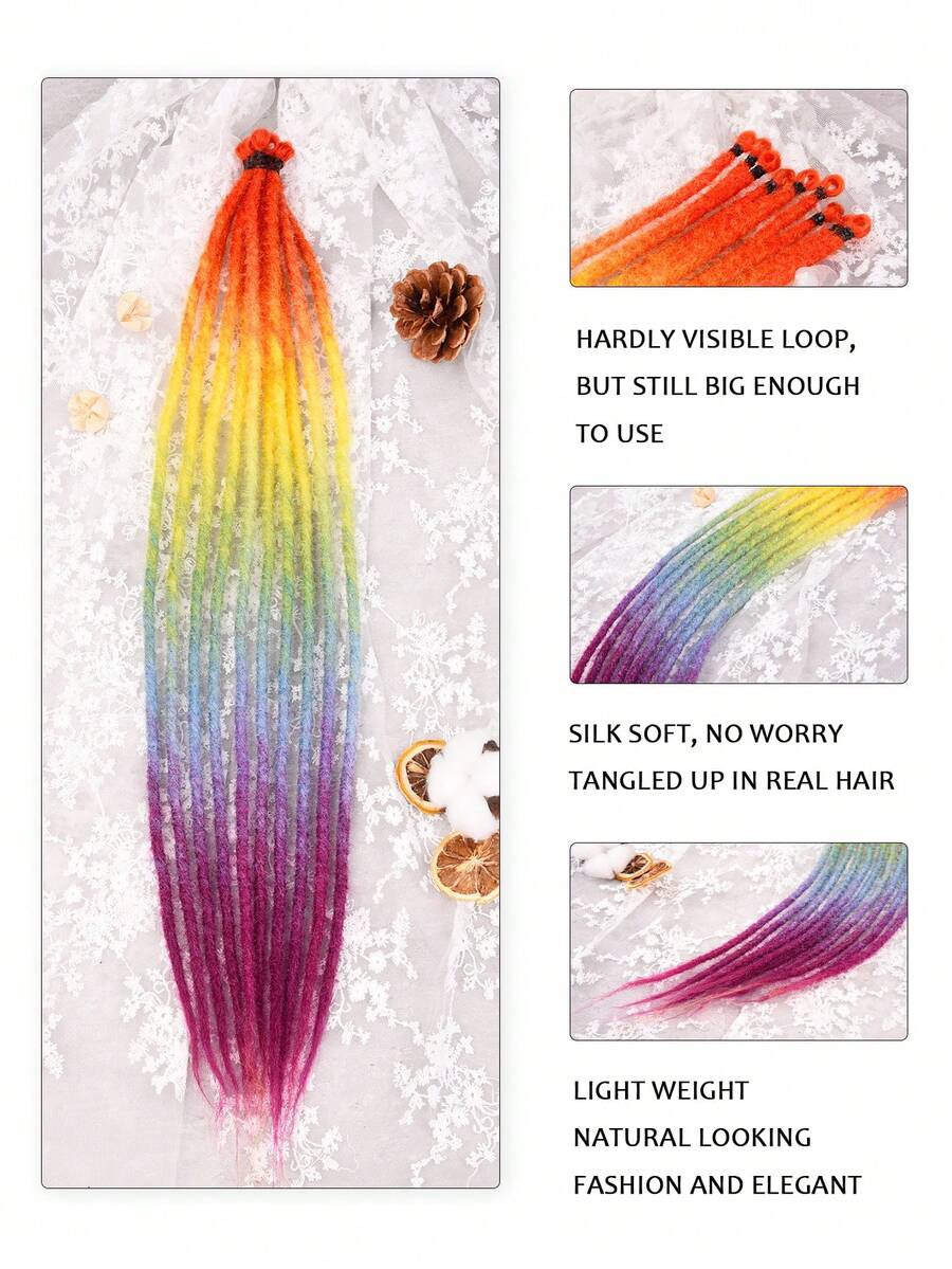 20 Inch Dreadlock Extensions Soft Handmade Synthetic Dreads SE Dreads ...