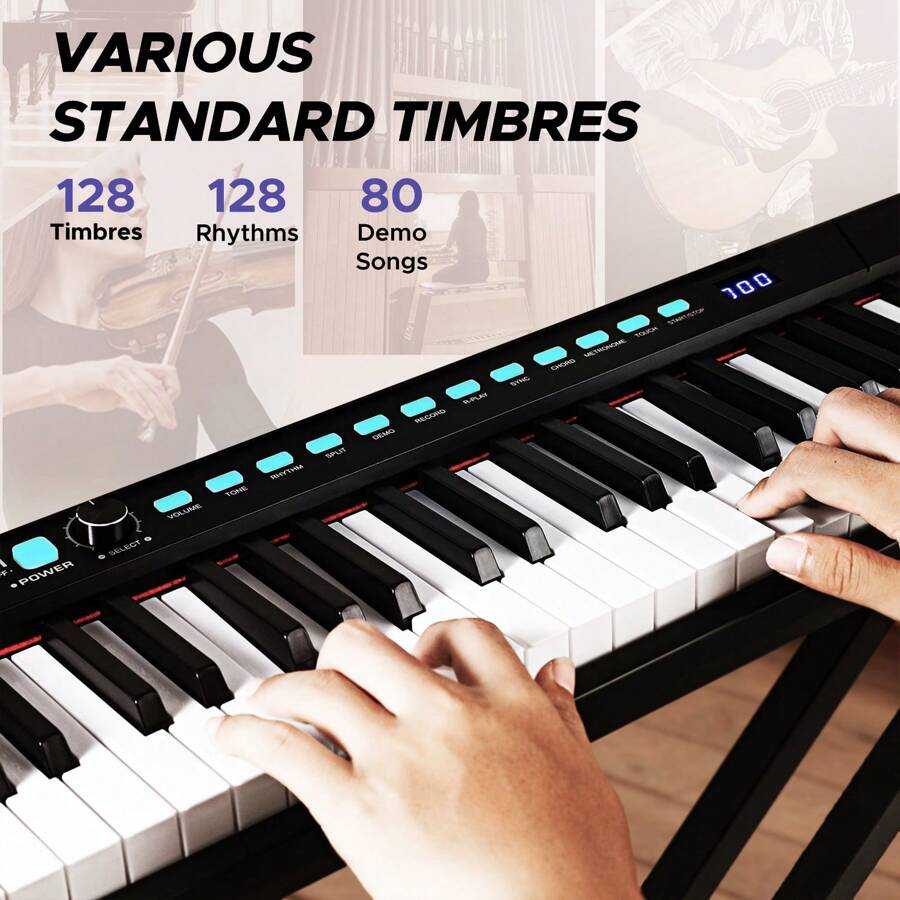 Starfavor Semi-Weighted Piano Keyboard 88 Keys With Stand, Sustain ... Starfavor Semi-Weighted Piano Keyboard 88 Keys With Stand, Sustain ...