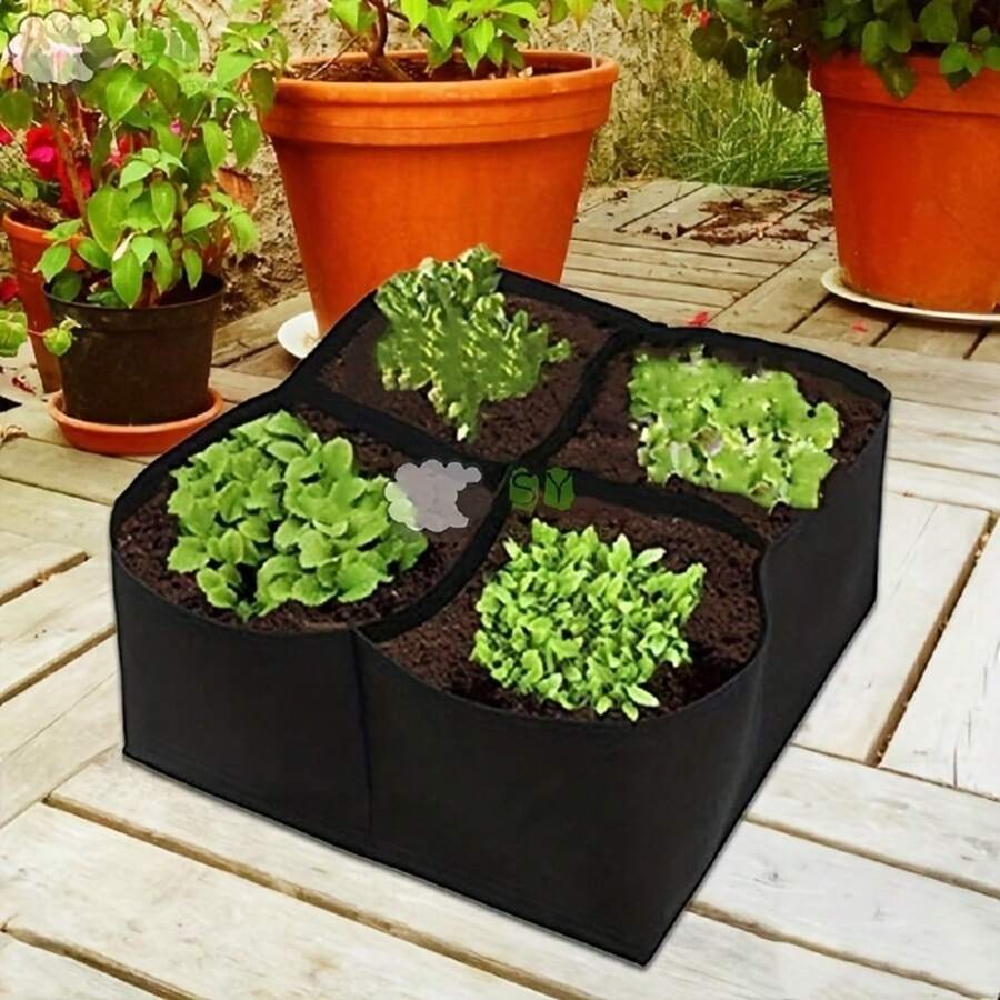 Haz Crecer Tu Jardín Propio Con Esta Maceta Elevada De Tela De 1 Pieza ...