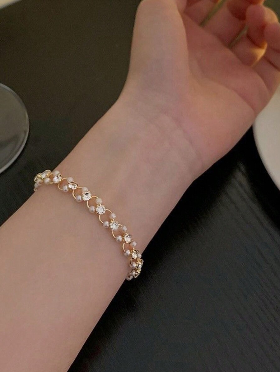 Exquisite Pearl Bracelet For Women French Style Light Luxury High-End ...