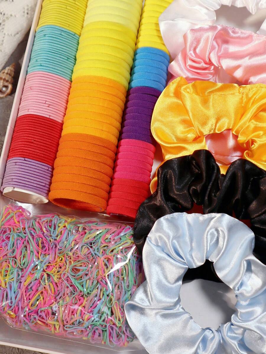 1155PCS Female Large Intestine Hair Loop, Seamless Hair Loop ...