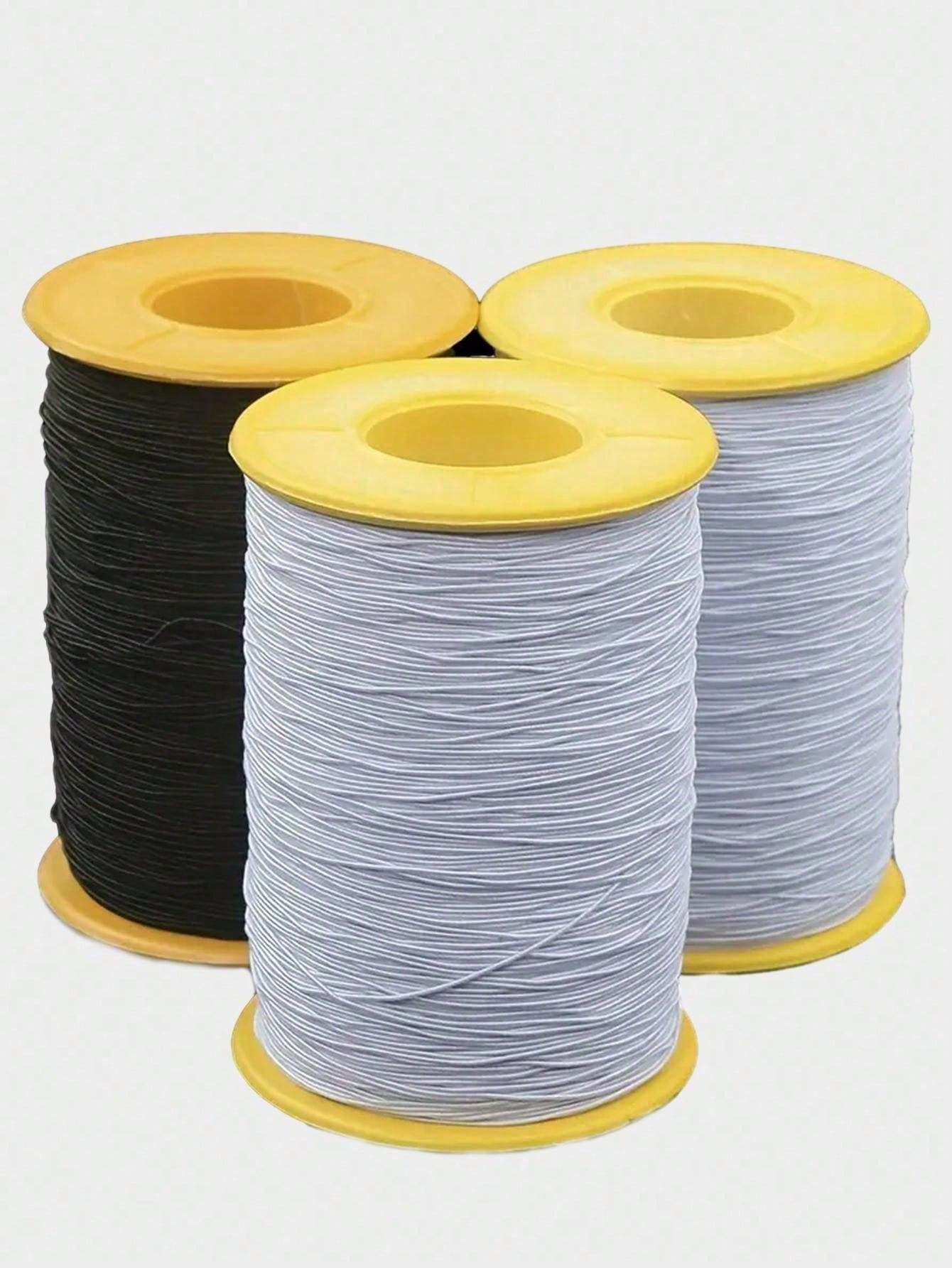 1 Roll, 0.5mm Elastic Thread Rubber Band Skirt Wrinkled Elastic Rope ...