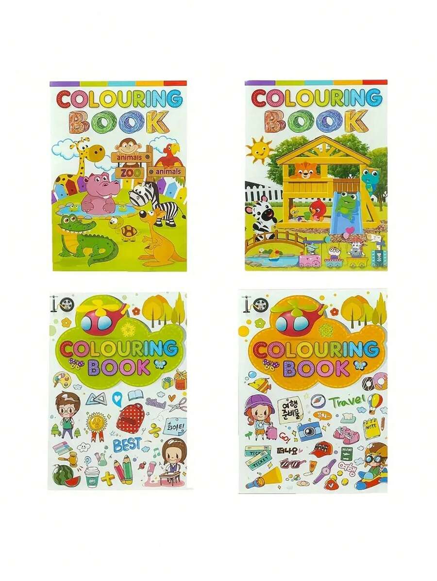 20 Pages Kids' Cartoon Drawing & Coloring Book, Doodle Pad Sketchbook ...