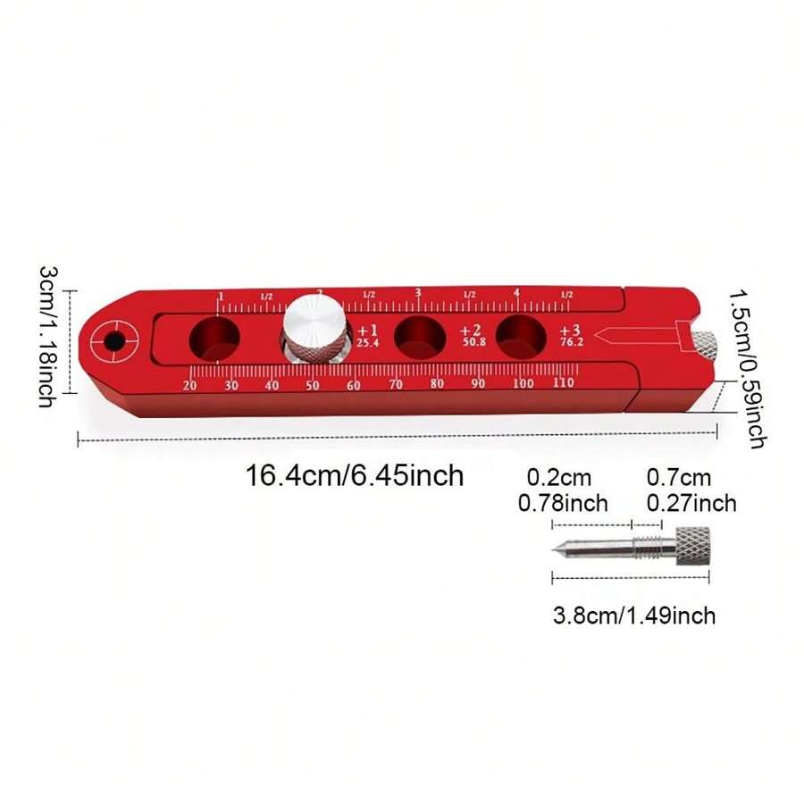 One Piece Red 164MM Adjustable Scribe Gauges Drawing Compass Circular ...