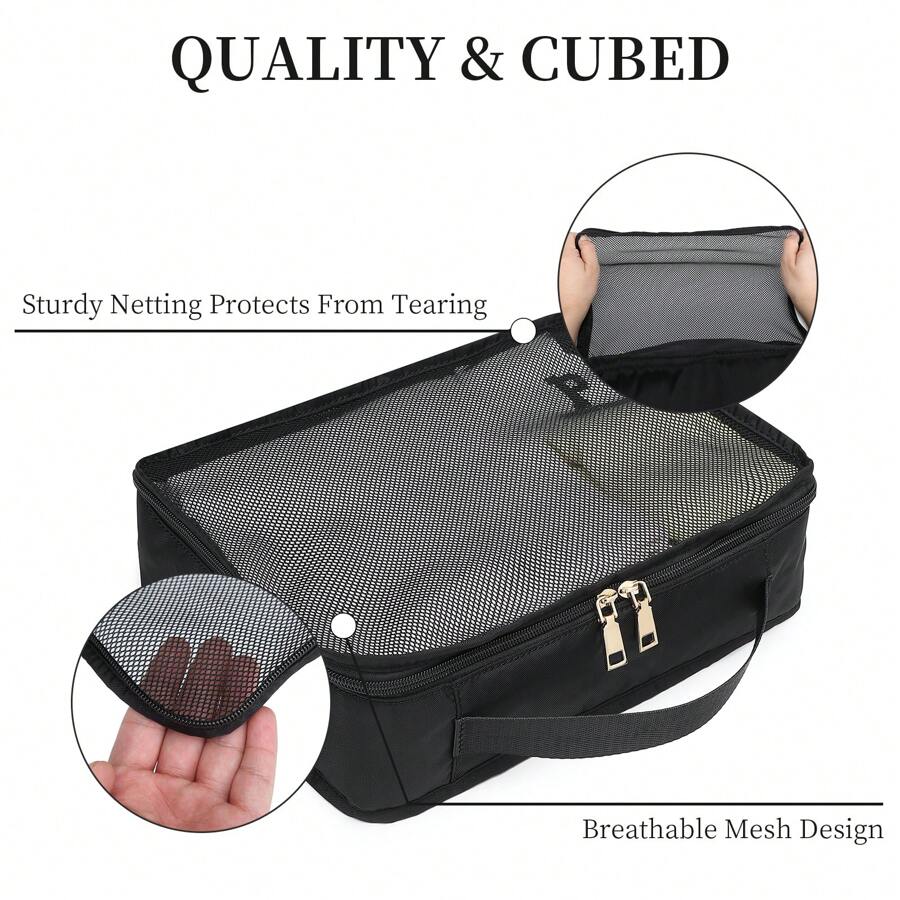 4 Set Packing Cubes For Luggage, Travel Essentials For Carry On Baggage ...