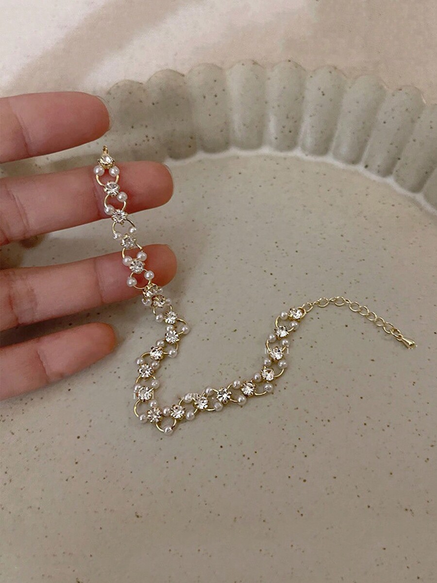 Exquisite Pearl Bracelet For Women French Style Light Luxury High-End ...