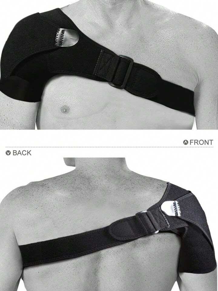 Adjustable Sports Shoulder Brace With Pressure Pads, Left/Right ...