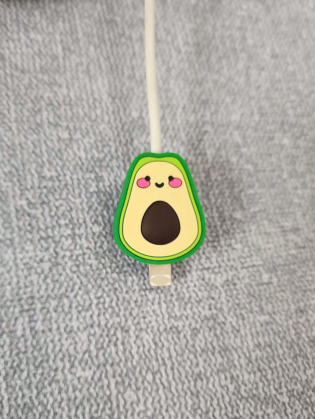 Avocado Shaped Silicone 3d Cartoon Phone Cable Protector For Protecting ...