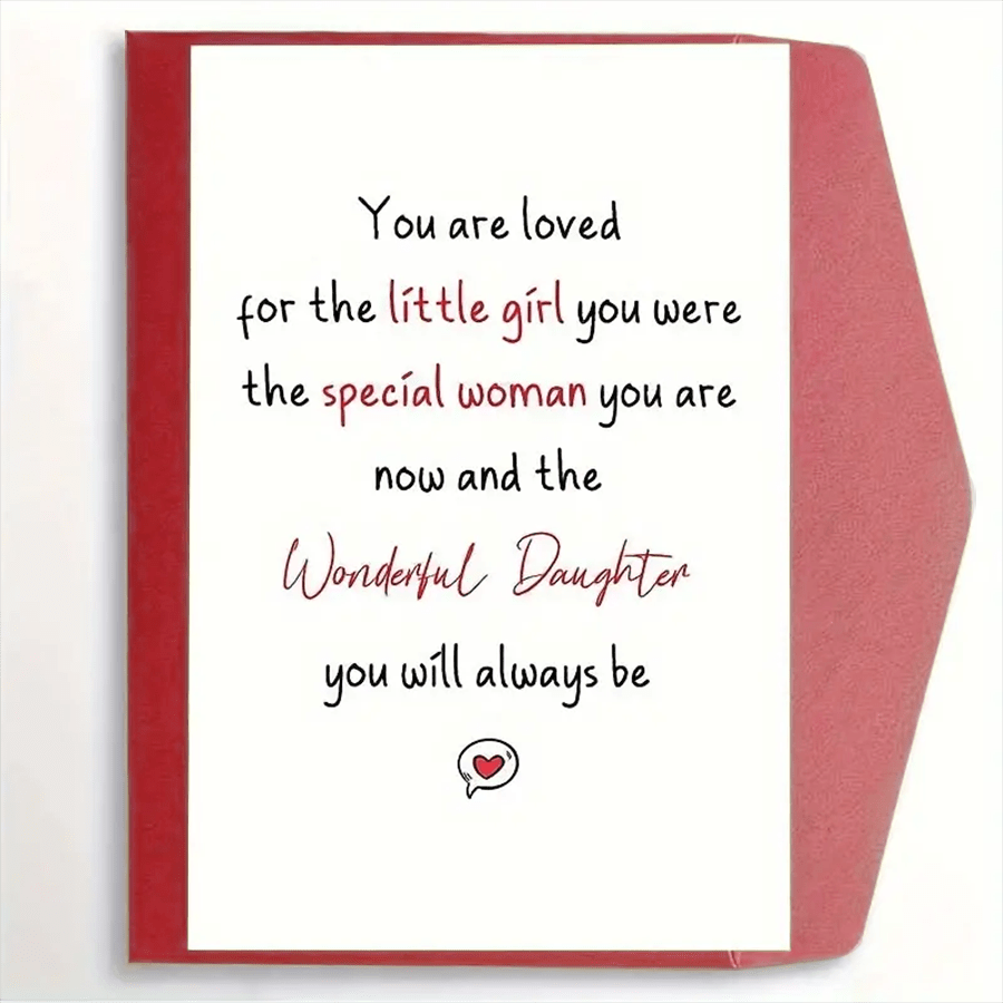 1PC Daughter Birthday Card, Happy Birthday Card For Daughter, Special ...