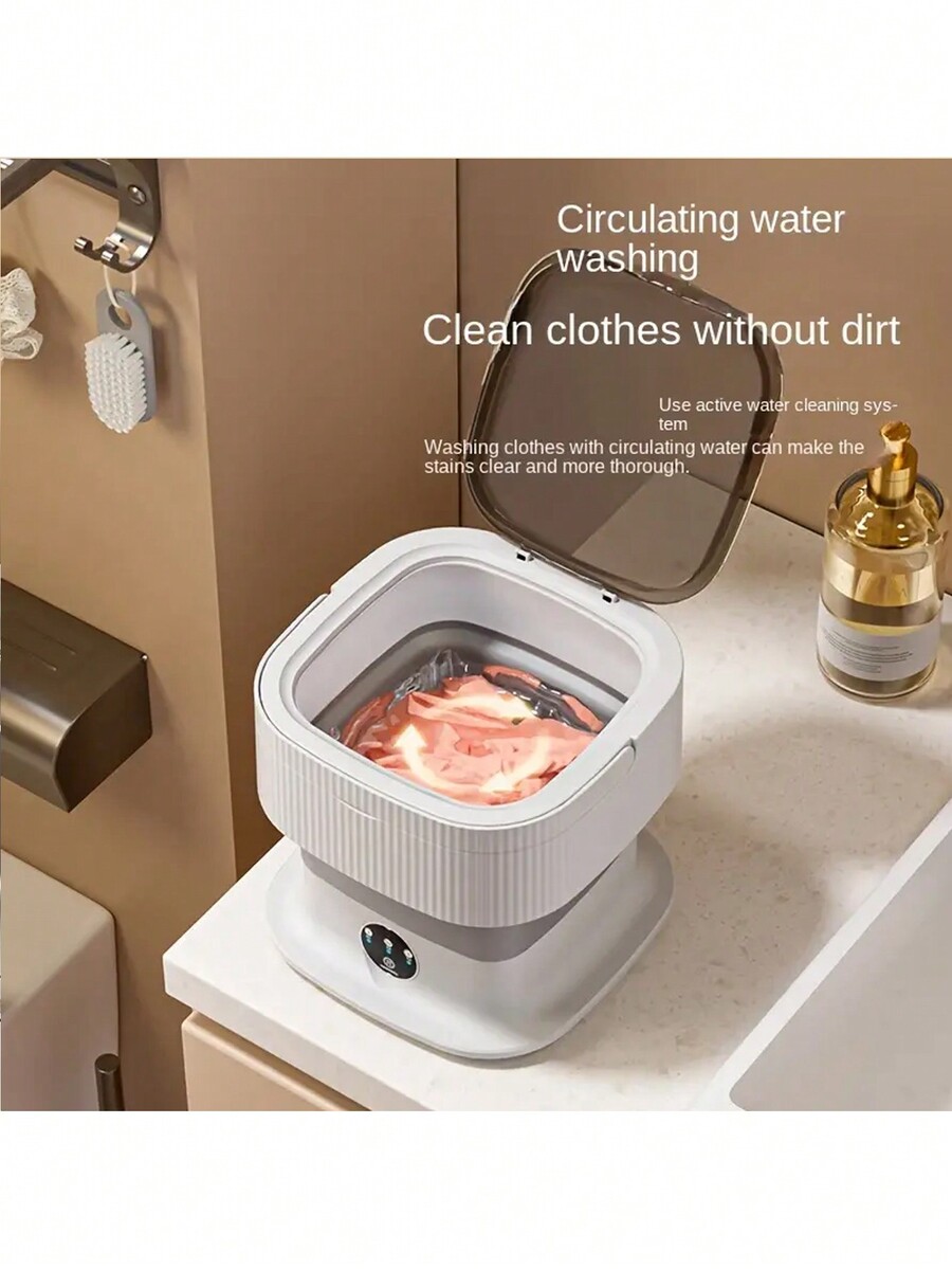 Cross-Border One-Plug 10l Foldable Portable Mini Automatic Washing ...