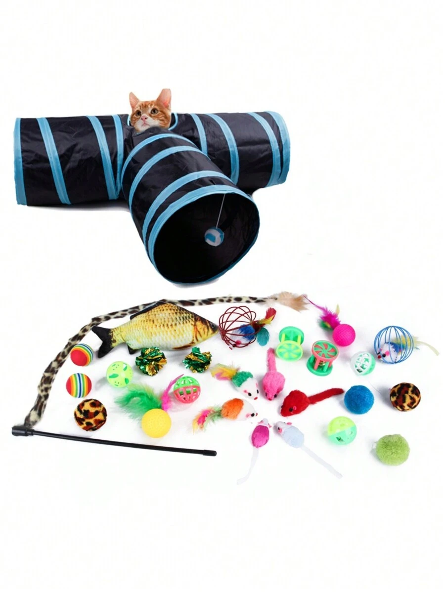 Random Cat Toy Set Mystery Box, Interactive Toy Set For Cat, Perfect ...