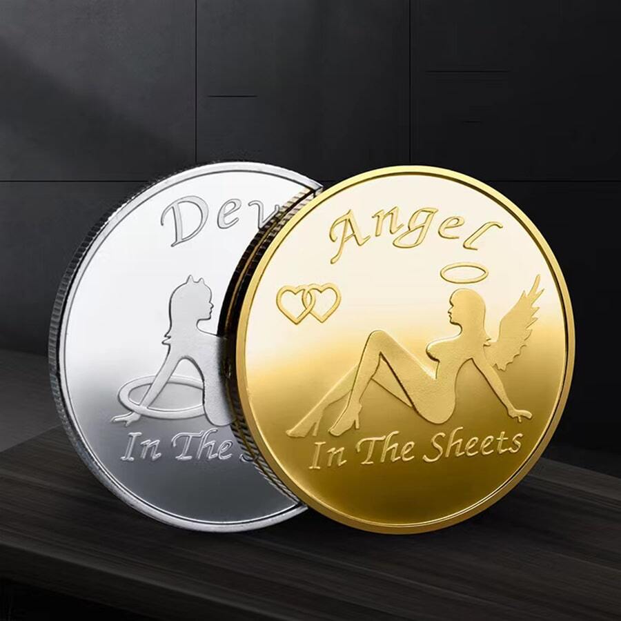 1pc Collectible Coin Angel Girl Commemorative Coin | SHEIN USA