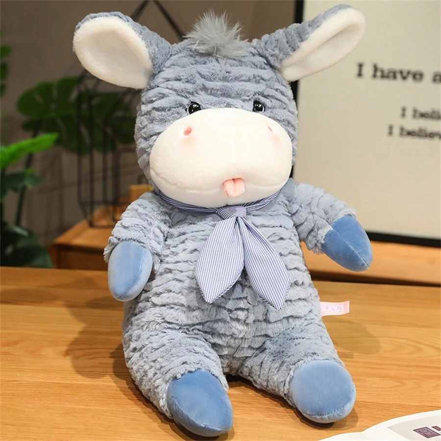 1pc Cute Donkey Stuffed Toy, Creative Comfortable Plush Toy, Home Decor ...