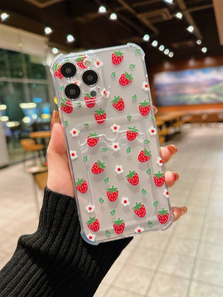 Summer Tpu Straight Edge Phone Case With Precise Holes And Card Slot ...