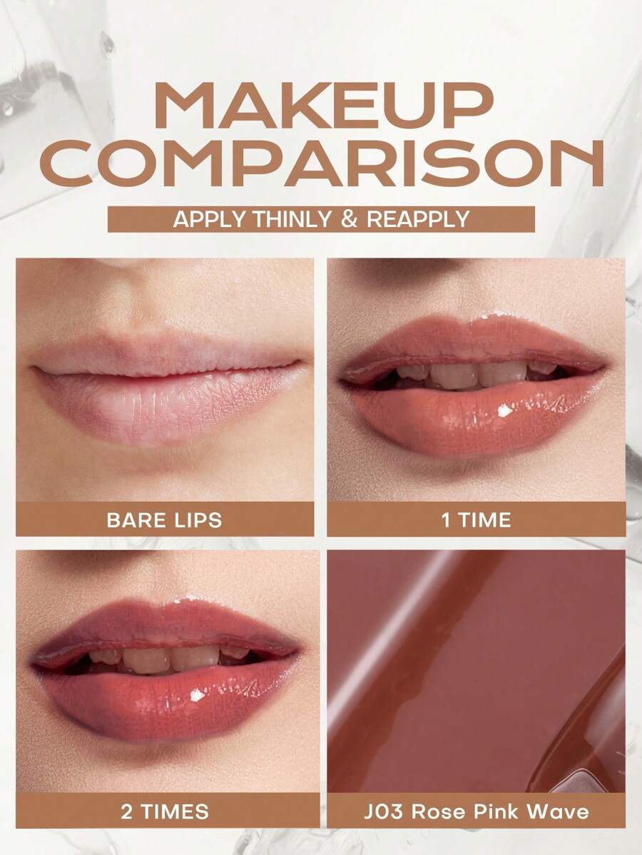 MISTINE Thai Latte Juicy Lip Gloss, Hydrating Lip Jelly Infused With ...