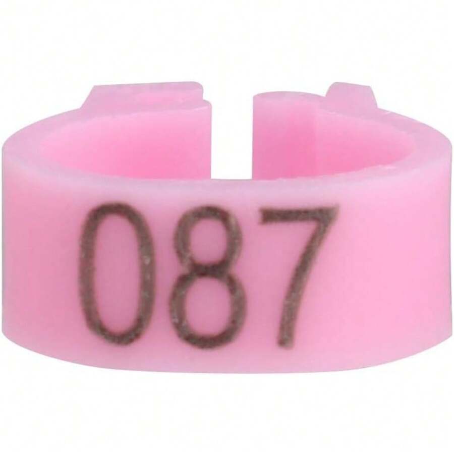 100Pcs 8mm Bird Leg Rings, 001-100 Numbered Bird Identification Leg ...