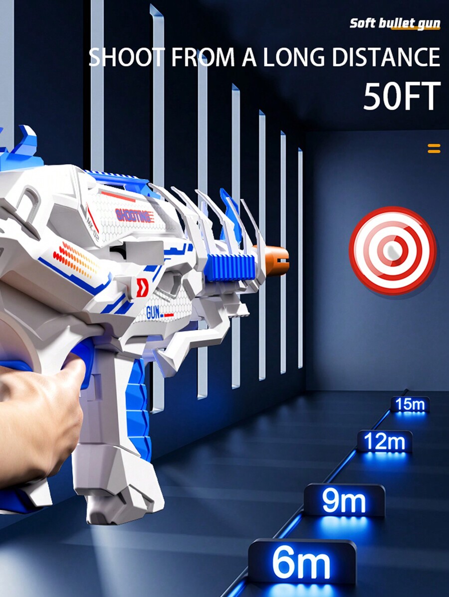 Gel Ball Blaster Gun With Drum Magazine, Sight & Goggles, Automatic ...