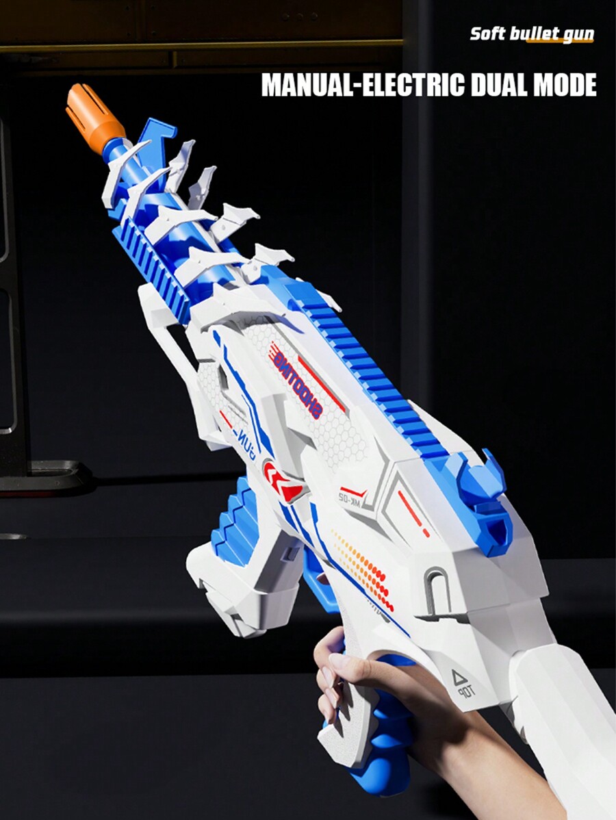 Gel Ball Blaster Gun With Drum Magazine, Sight & Goggles, Automatic ...