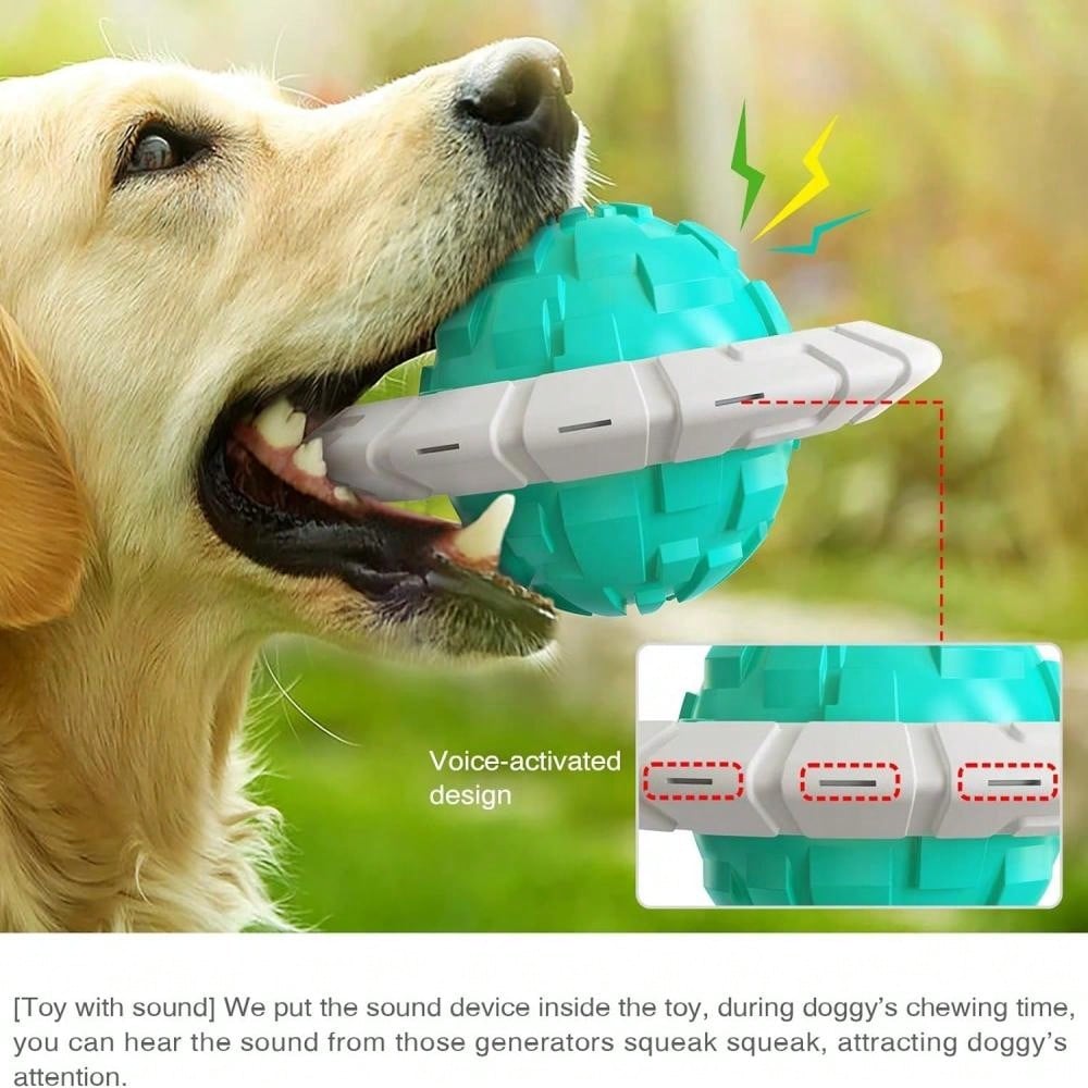 1pcs Dog Toys For Aggressive Chewers, Squeaky Dog Balls, Dog Flying ...