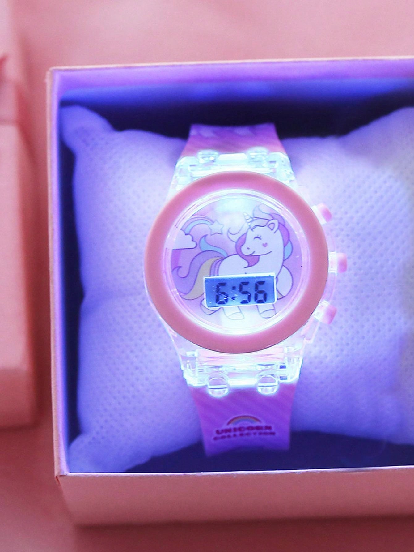 Cartoon Electronic Watch For Kids, Light-Up Watch Toy, Cute And ...