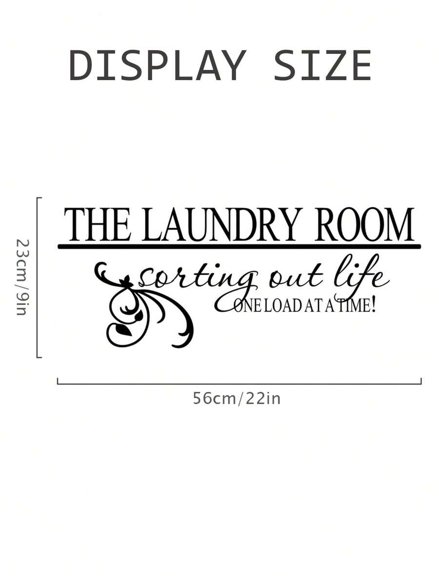Laundry Room Sign Decals Vinyl Art Lettering Decals For Walls Laundry ...