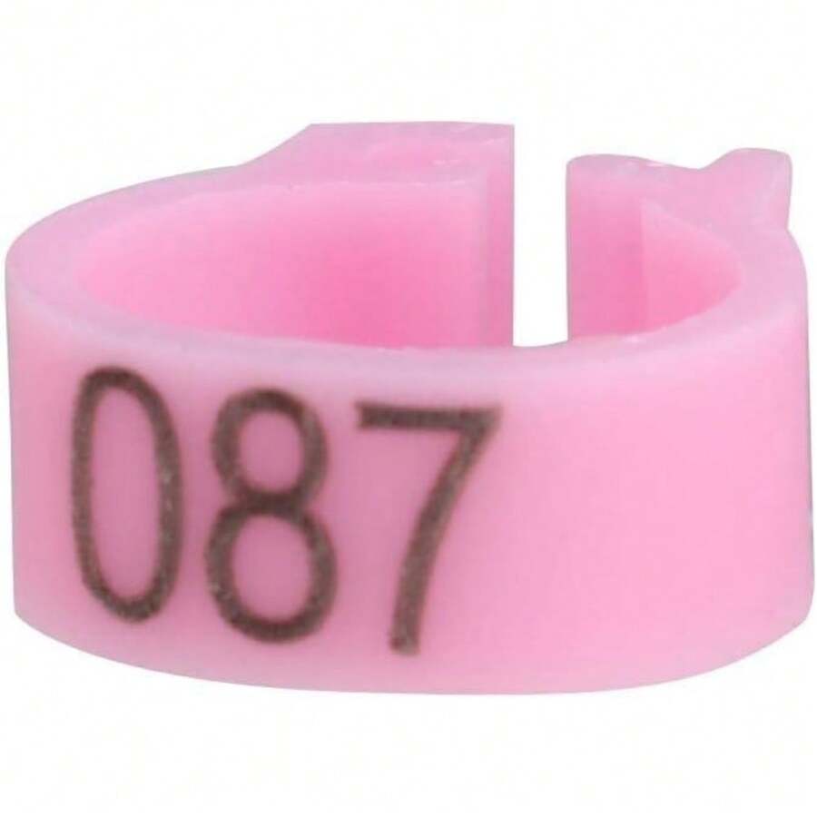 100Pcs 8mm Bird Leg Rings, 001-100 Numbered Bird Identification Leg ...