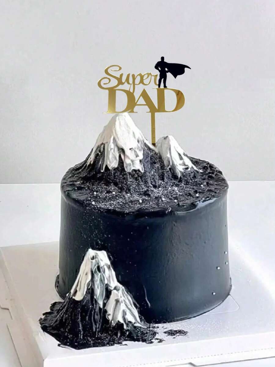 1pc Happy Birthday Dad Cake Topper For Father's Day Dessert Decorating ...