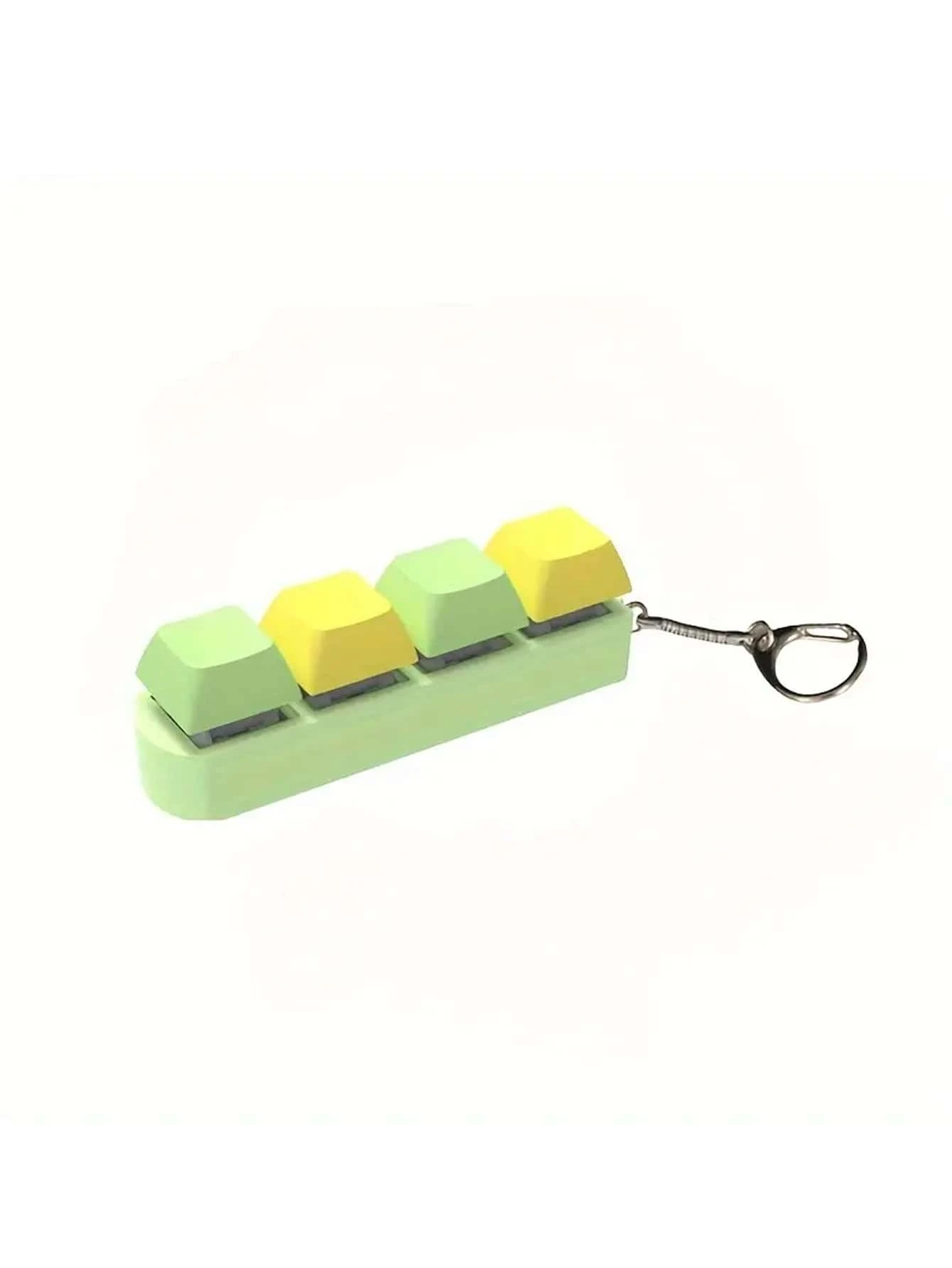 Keyboard 4-Button Fidget Toy, Keychain Stress Relief Gift, Fingertip ...
