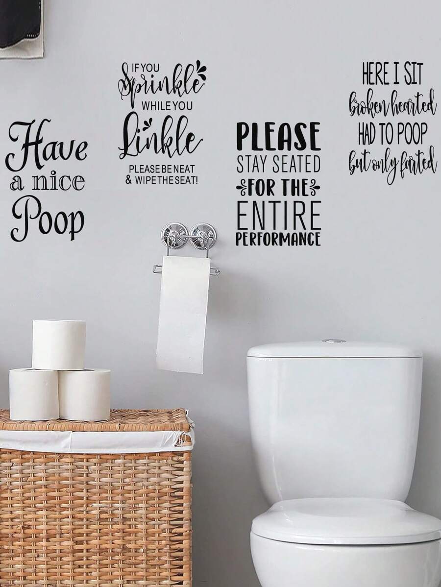 Have A Nice Poop, Bathroom Sign Decals Pictures Funny Quotes Wall Art ...