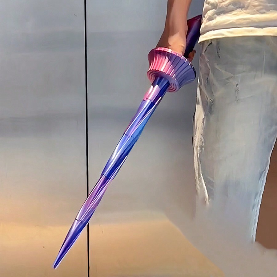 1pc 3d Printing Spiral Extendable Sword With Gravity Rotation Samurai ...