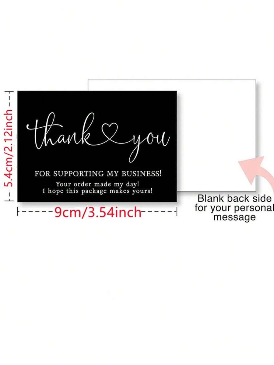 50 Thank You Cards Hot Stamped Thank You Cards Commercial Decoration ...