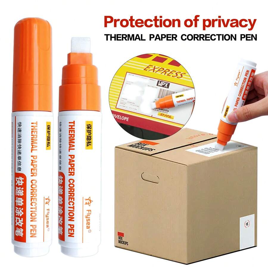 2PCS Thermal Paper Eraser Thermal Sensitive Paper Correction Liquid ...