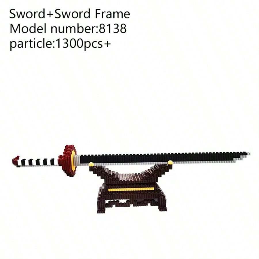 Wooden Block Set With Swordsman-Theme/Magic Sword-Themed Interlocking ...