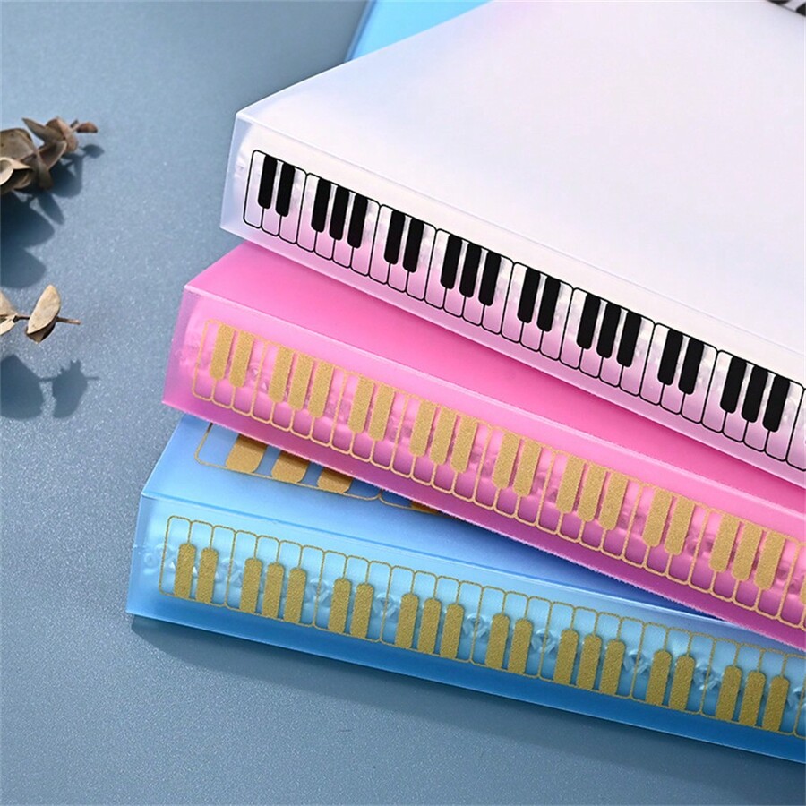 40 Pockets Positive And Reverse Can Hold 80 Pages Guitar Notation Book Clip A4 Data Music 