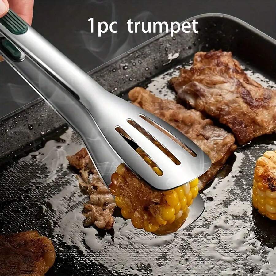 1PC 304 Stainless Steel Food Tong, Cake Bread Clip, Commercial Barbecue ...