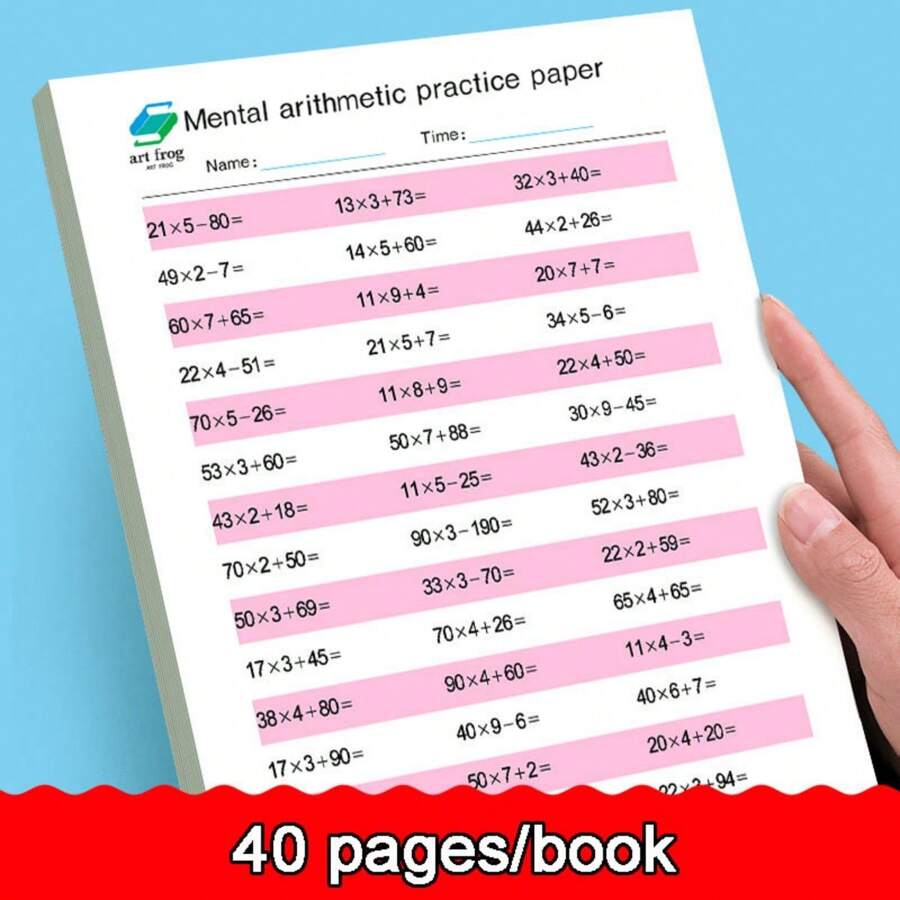 2400 Math Problems/Book, Children Arithmetic Exercises, Addition ...