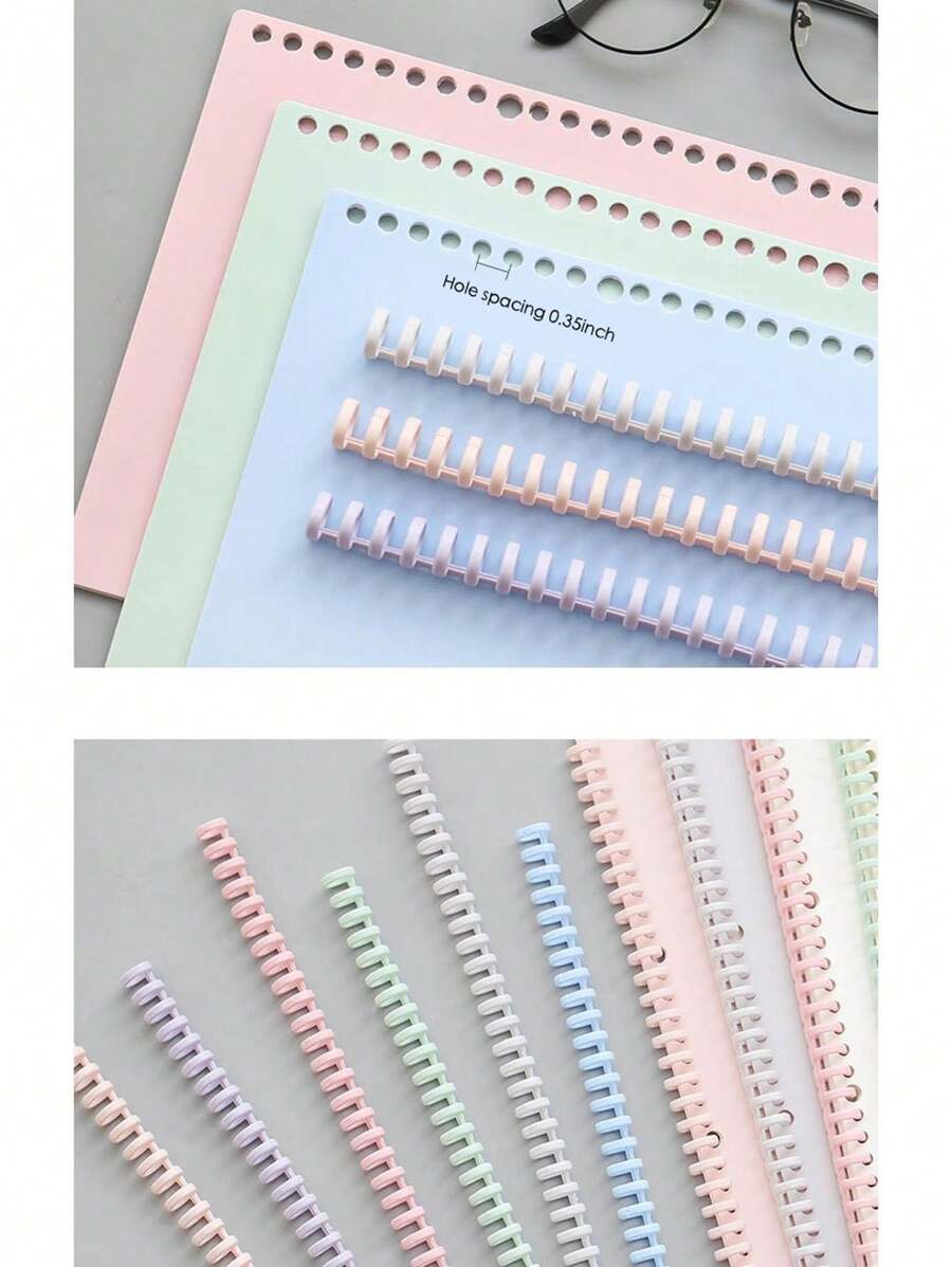 3pcs A4 Size Plastic Binder Clips With 30 Ring Binder For Loose-Leaf ...